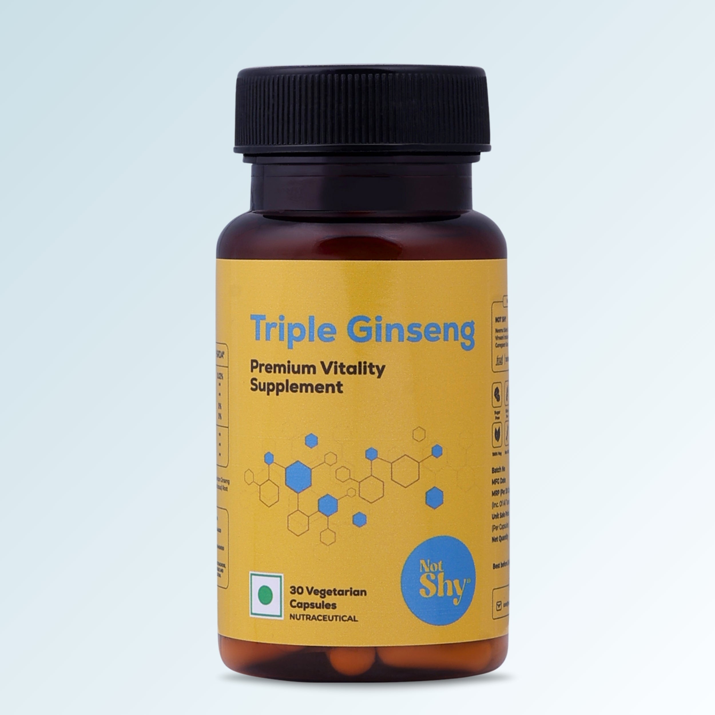 NOTSHY Triple Ginseng capsules formulation is a unique blend of Korean ...
